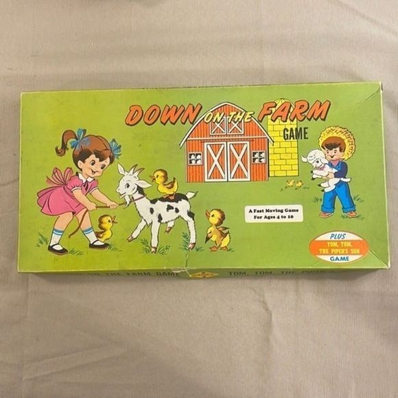 Toys | Vintage Warrenpaperproducts Down On The Farm Board Game | Poshmark